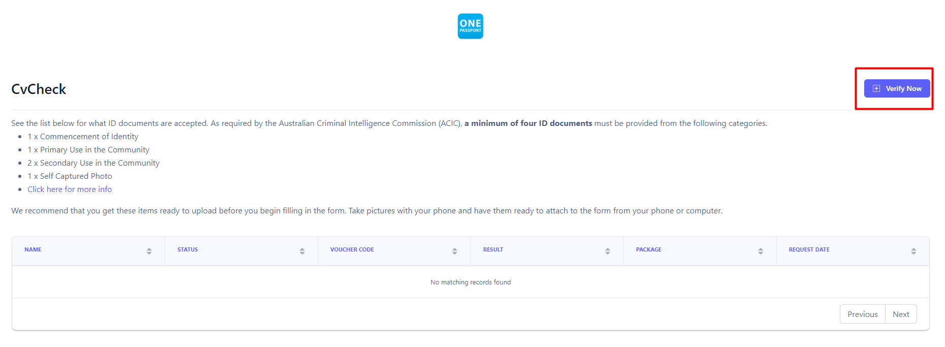 Ordering Background Check via CVCheck in OnePassport (Updated) – OnePassport