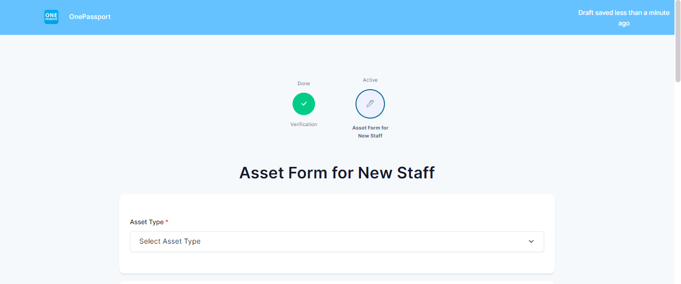Sample Forms – OnePassport