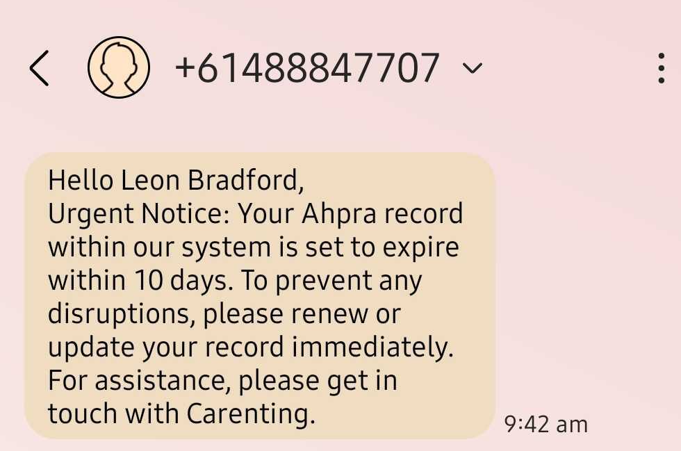 Setting Up Ahpra Alert and Receiving Notification – OnePassport